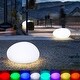 Pebble Solar LED Glow Pathway Garden Light with Remote - 12" - Bed Bath ...
