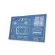 BMW M3 (F80) Blueprint Print On Acrylic Glass by Action Blueprints ...