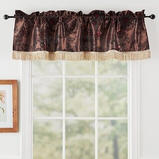 Violet Linen Chenille Chateau Vintage Floral Design, 60" x 15 ...