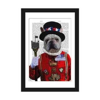 iCanvas "Bulldog Beefeater" by Fab Funky - Bed Bath & Beyond - 37590112
