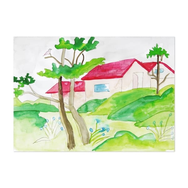 how to draw landscape leaves