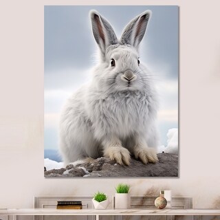Designart "Nimble Hopper Rabbit I" Animals Rabbit Canvas Prints - Bed ...