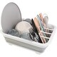 Collapsible Drying Rack - Dish Rack with Utensil Holder and Tray - Camp ...