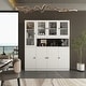 Timechee Combined Bookcase Kitchen Cabinet Display Cabinet Pantry - Bed ...