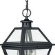 Nottingham 3 Light Black Outdoor Lantern Pendant Clear Glass - 9-in W x ...