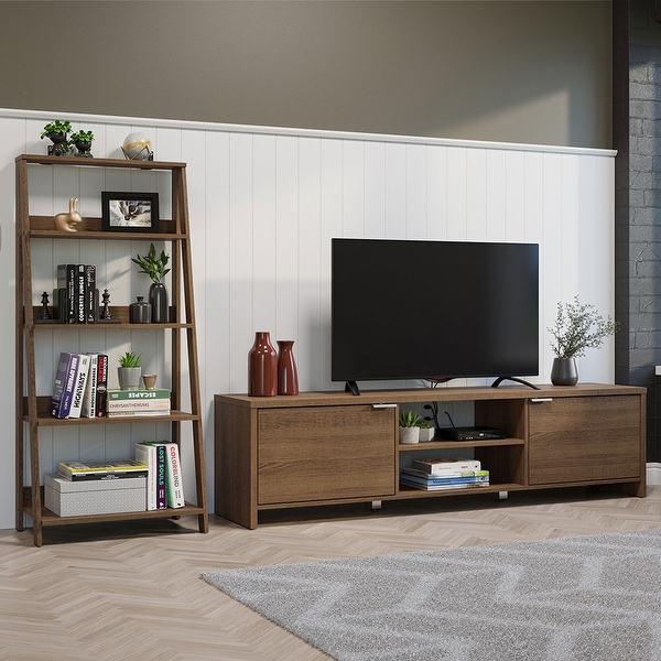 Ladder shelf tv store