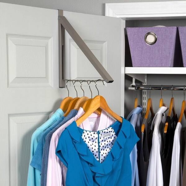 Over the Door Closet Valet - Single Hook Retractable Collapsible ...