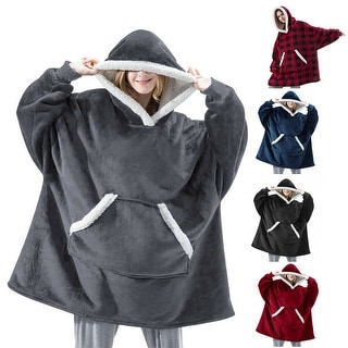 Oversized Reversible Wearable Blanket Hoodie - Bed Bath & Beyond - 40466879