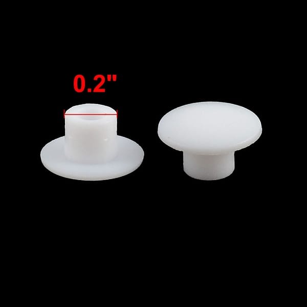 Plastic Round Flush Mount Cable Connector Hole Plugs Covers 5mm 16pcs ...