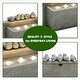 Gray Resin Rectangular Birds Outdoor Fountain with Lights - Bed Bath ...