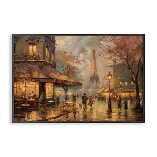 Stupell Parisian Fall Townscape Framed Giclee Art Design By LSR Design ...