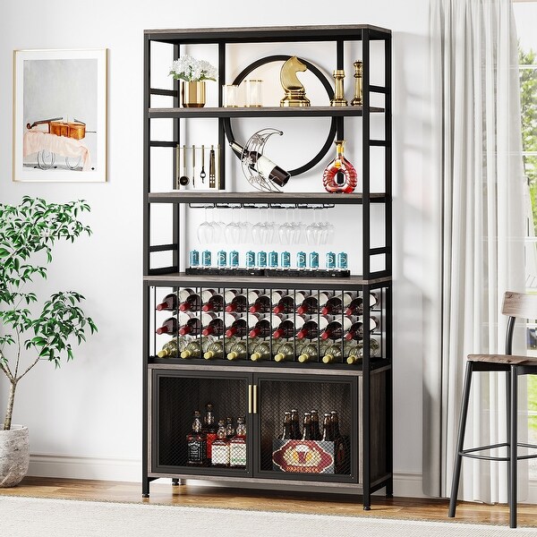 Industrial bar cabinet for living room store