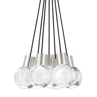 Tech Lighting Mina 7 Light 14" Wide LED Multi Light Pendant with Red ...