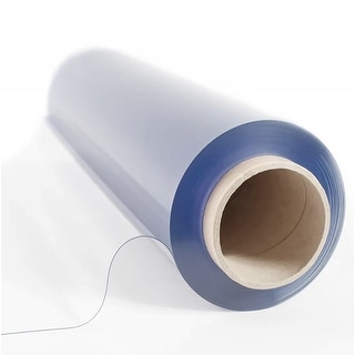 49 Gauge (0.49mm Thick) - 13 Yards Full Roll Premium Clear Plastic ...