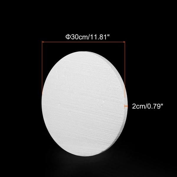 Foam Circles for Crafts Polystyrene Round Foam Disc, 1 Pack - White ...