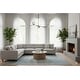 Transitional 5-Light Black Metal Chandelier With Smoke Glass Shades ...