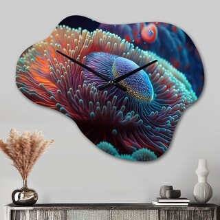 Designart - In The Ocean - Coastal Beach Large Wall Clock in ...