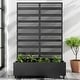 Iron Black Planting Box with Climbing Frame Harold - Bed Bath & Beyond ...