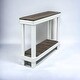 Farmhouse Rustic Wood Small Living Room Sofa Table - Bed Bath & Beyond ...