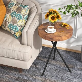 Round Side Table, Bedside Table Small Side Table, Round Table ...