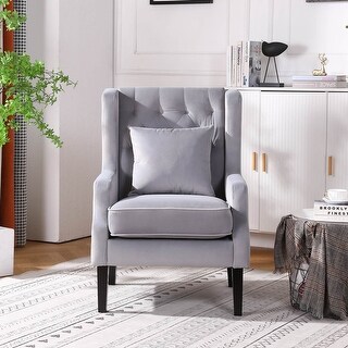 Modern High-Back Ergonomic Chair with Throw Pillows Waist Support, High ...