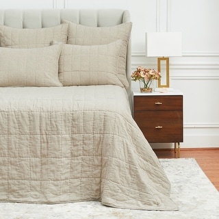 Odine Natural Queen Quilt - Bed Bath & Beyond - 42578837