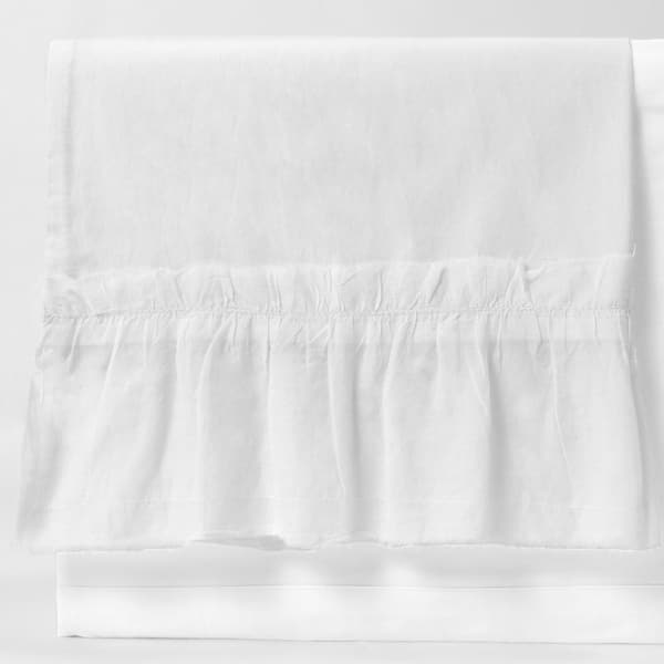 Lisabela White Cotton Ruffle Sheet Set - Bed Bath & Beyond - 35291918