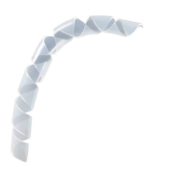 Offex 6 foot Cable Wrap / Spiral Wrap, Clear, Diameter: 20mm - 130mm ...