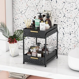 Double Under Sink Storage Rack/Kitchen Under Counter Storage Rack - Bed ...