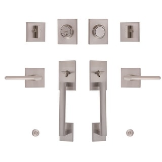 Front Door Lock Set Single Cylinder Deadbolt Privacy Door Lock Sleek ...
