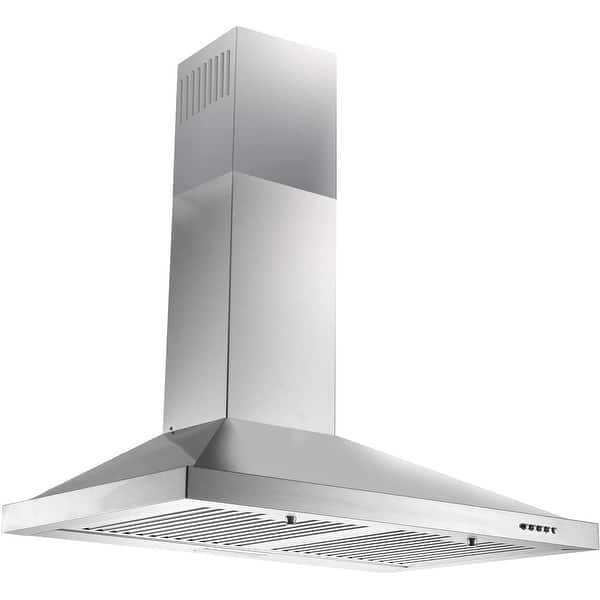 Tieasy Range Hood Wall Mount Vent Hood Stainless Steel silver 3 Speed ...