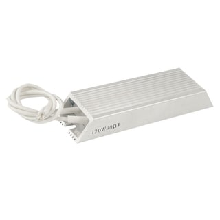 120W 30 ohm Aluminum Housed Wire Wound Braking Resistor - Silver Tone ...