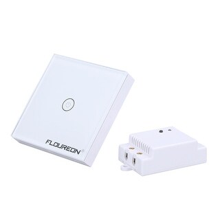 Floureon 1 Gang 1 way Wireless Remote Control Light Switch Free Remote ...