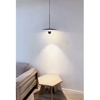PageOne Lighting Wilbur 3.31 pound Matte Black LED Pendant - Bed Bath ...