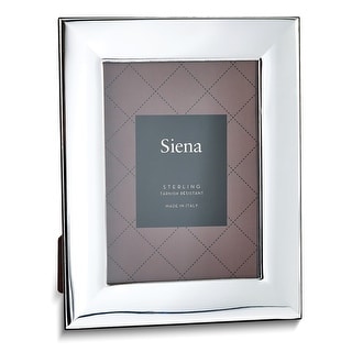 Curata Bilaminate Sterling Silver Wide Plain 5x7 Frame - Bed Bath ...