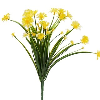 Artificial Yellow Daisy Mums with Stems for Faux Flower Arrangements ...