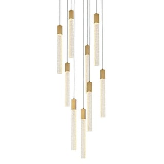 Elegant Lighting 2067D24 Weston 9 Light 24" Wide LED Crystal Multi ...