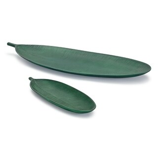 Leaf Plate (Set of 2) - 16"L x 5.75"W x 1.25"H - Bed Bath & Beyond ...