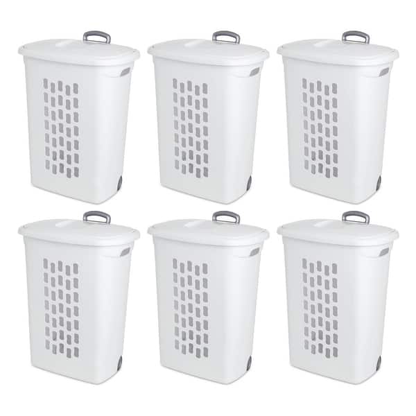 plastic basket with pull handle