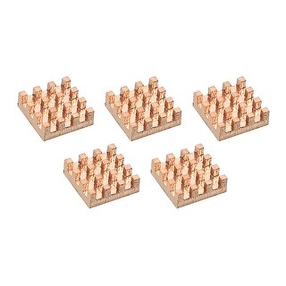 Heatsink Kit Pure Copper 22x22x2mm for IC MOS with Thermal Pads Pack of 2 - Gold Tone - Bed Bath ...
