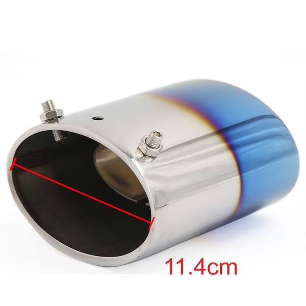 Titanium Blue Stainless Steel Modified Exhaust Muffler Tip Pipe for ...