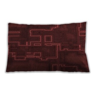 Ahgly Company Patterned Indoor-Outdoor Chilli Pepper Red Lumbar Throw ...