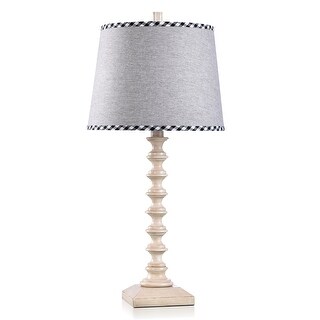 Dann Foley - Lifestyle Metal Table Lamp - Beige Finish - Gray with ...