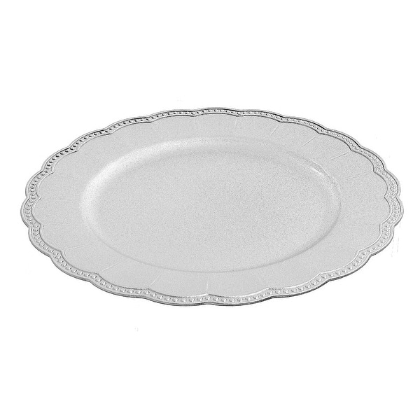 Charger Plate (Scallop Edge) (Silver) (13") - Set of 6 - Bed Bath ...