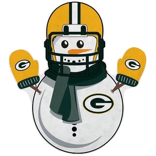 Green Bay Packers Snowman Shaped Cut Pennant - Bed Bath & Beyond - 40897277