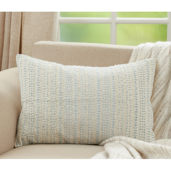 Woven Pillow With Line Design - Bed Bath & Beyond - 33071332