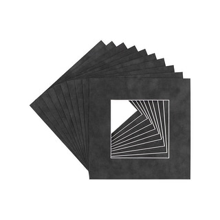 12x12 Mat for 8x8 Photo - Dark Grey Suede Matboard for Frames Measuring ...