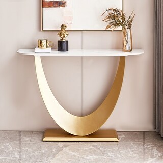 Modern Console Table Exquisite Shape Design - Bed Bath & Beyond - 39221379
