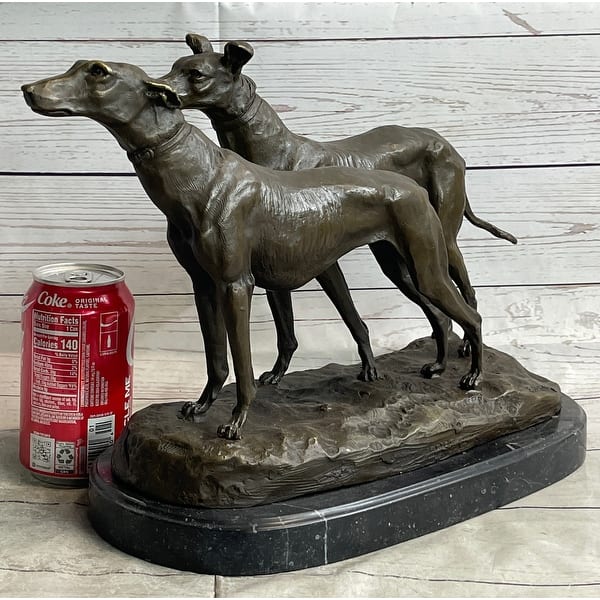 Fremiet Greyhounds Racing Dog Bronze Sculpture Hand Made Dogs Trophy ...