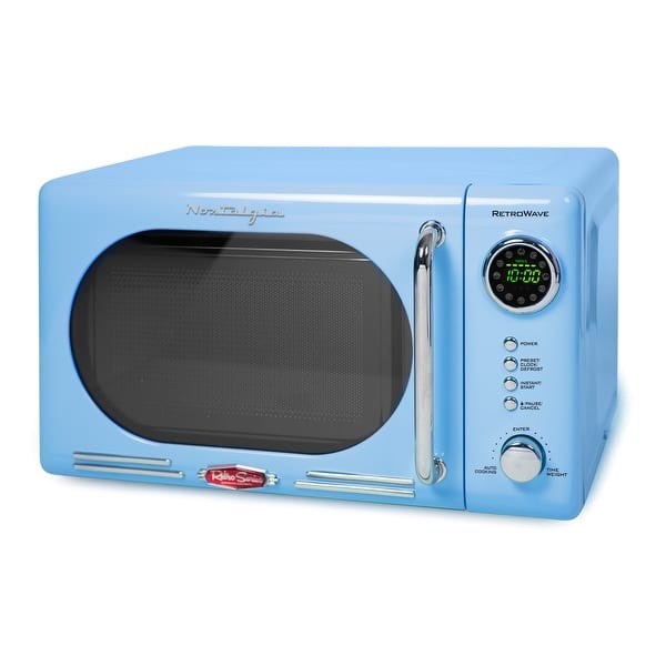 Nostalgia Retro 0.7 Cubic Foot 700-Watt Countertop Microwave Oven - Bed ...